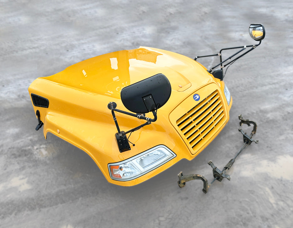 2013 Blue Bird BB Conventional School Bus Hood w/ Headlights, Mirrors ...